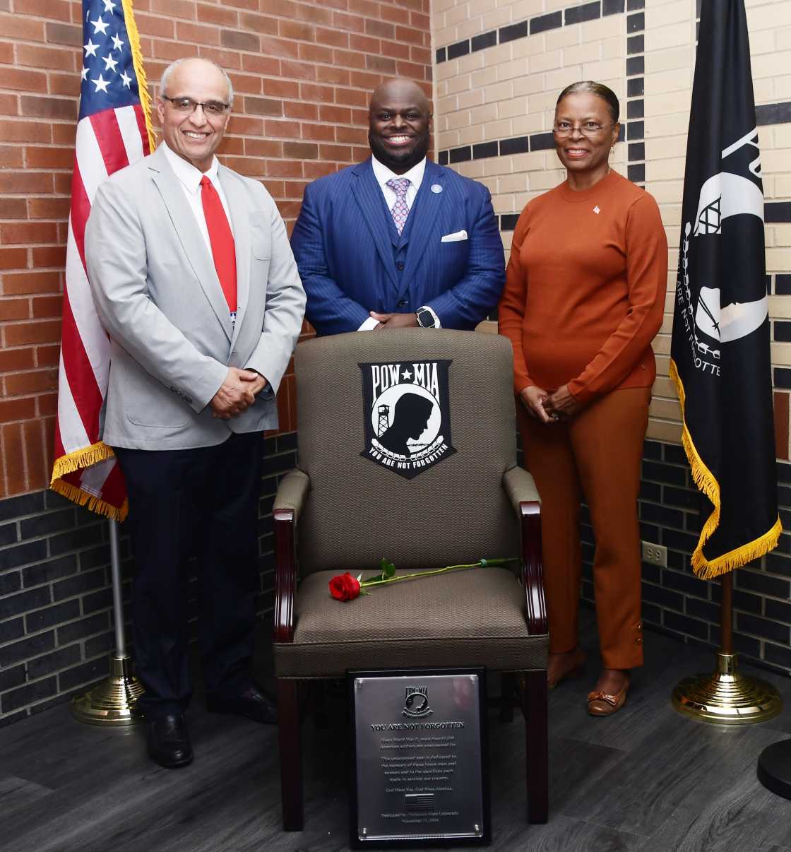 POW-MIA Chair of Honor Dedicated in DSU Admin Building | Delaware State